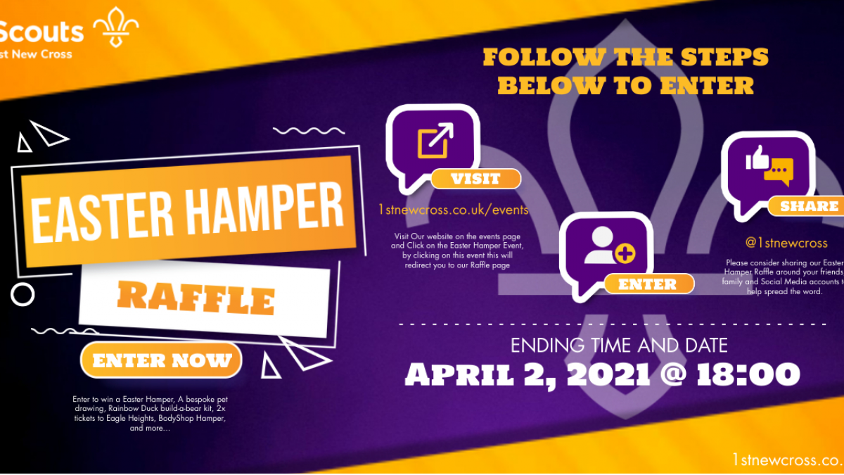 Enter Raffle to Win Easter Raffle 2021 hosted by 1st New Cross
