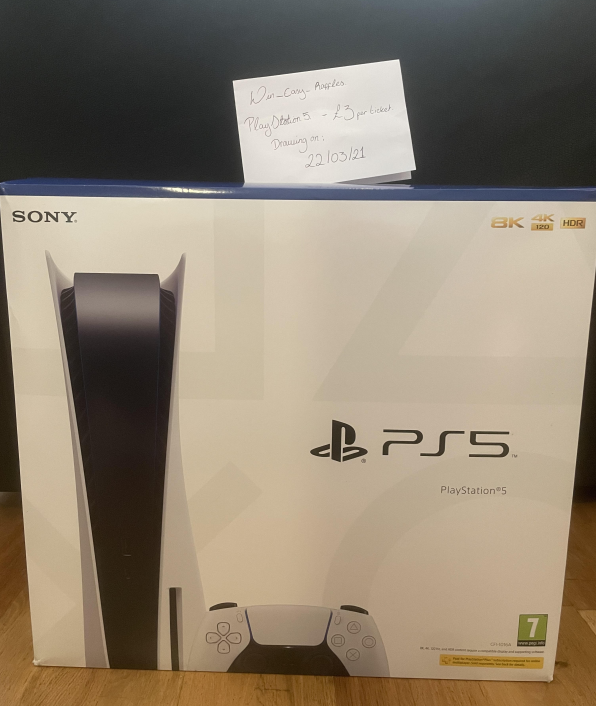 Enter Raffle to Win **NEW PS5! Disk Version** hosted by Win easy raffles