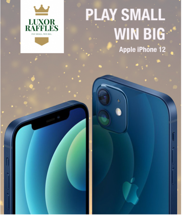 Enter Raffle to Win Apple iPhone 12, Brand New! hosted by Luxor Raffles