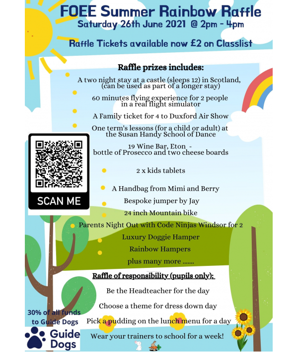 Enter Raffle to Win FOEE Rainbow Summer Raffle hosted by The Friends of ...